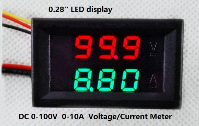 DC 0-100V 0-10A Voltage/Current Meter - Custom Electronics, PWM Circuits, Induction Heating, and ...